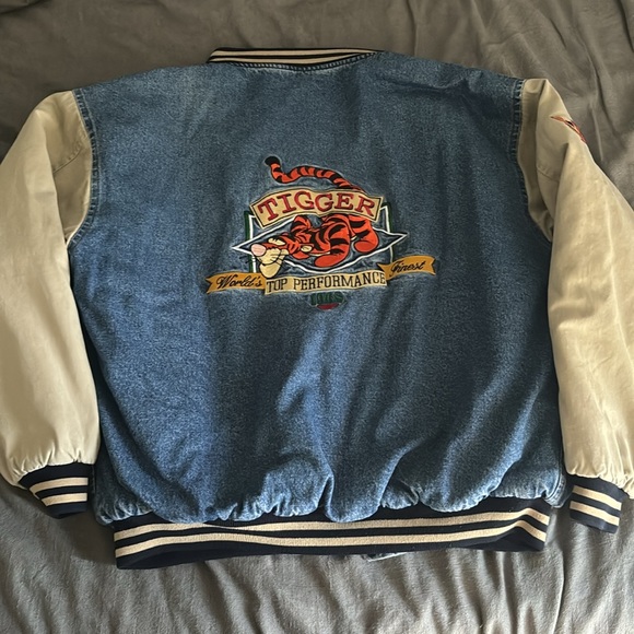 Disney | Jackets & Coats | Vintage Mens Disney Denim Varsity Jacket ...